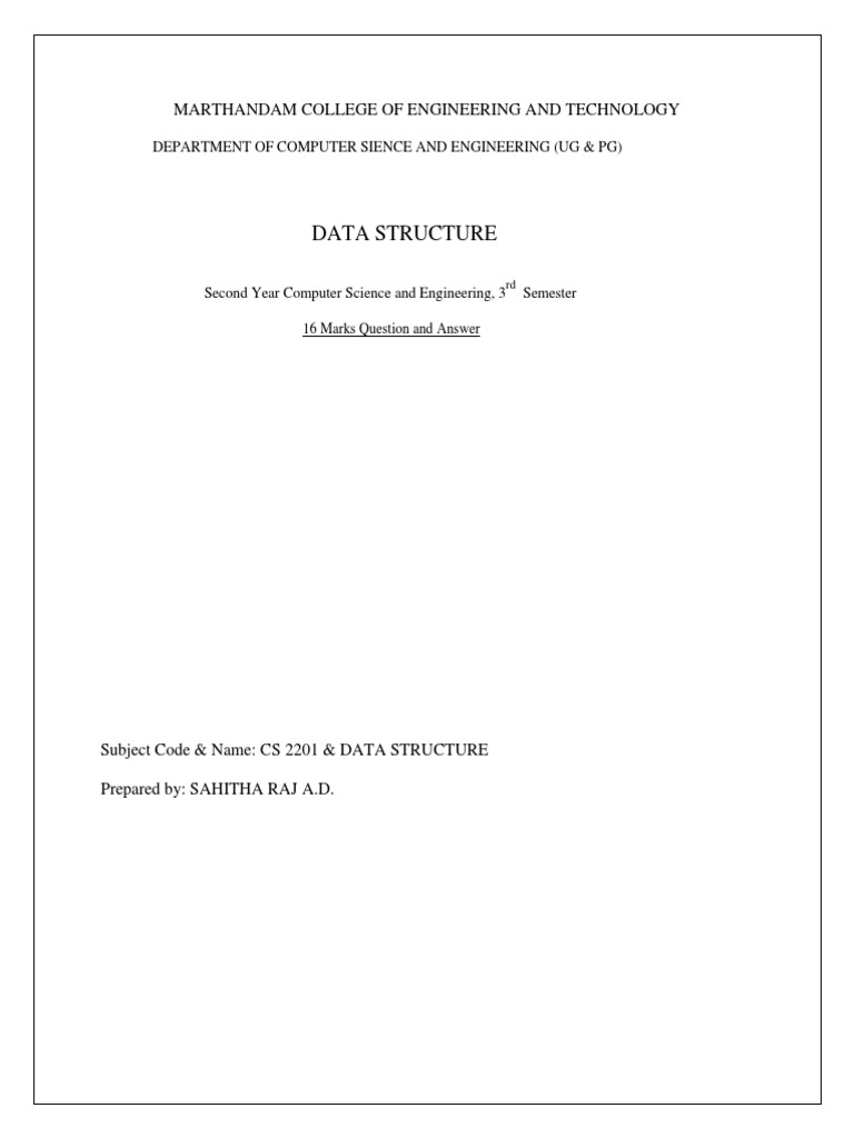 Data Structures | PDF | Data Management