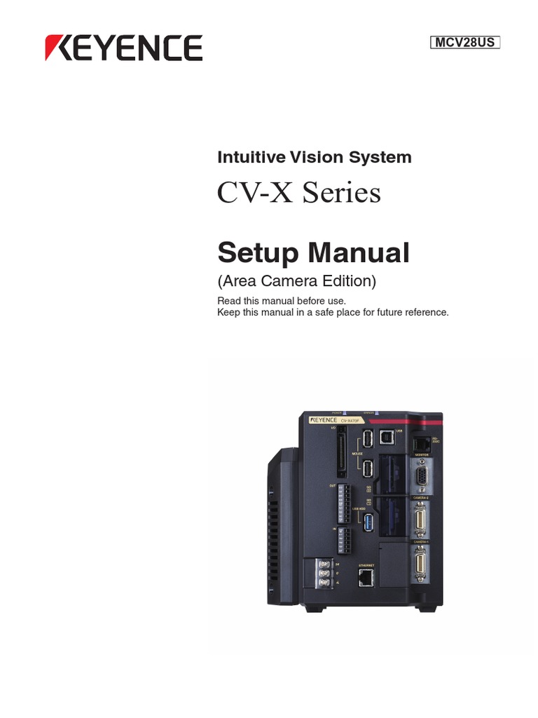 CV-X Series: Setup Manual | PDF | Macro Photography | Usb