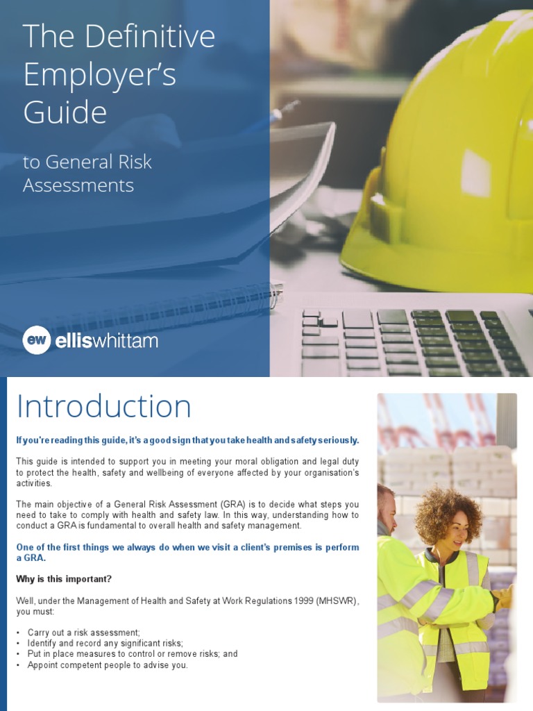 The Definitive Employer's Guide: To General Risk Assessments | PDF ...