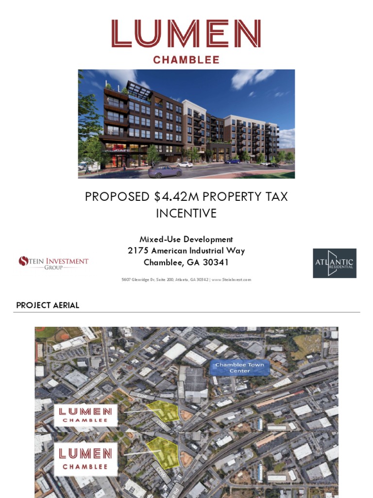 Lumen Chamblee - Tax Incentive Presentation (2021.7.27) | PDF ...