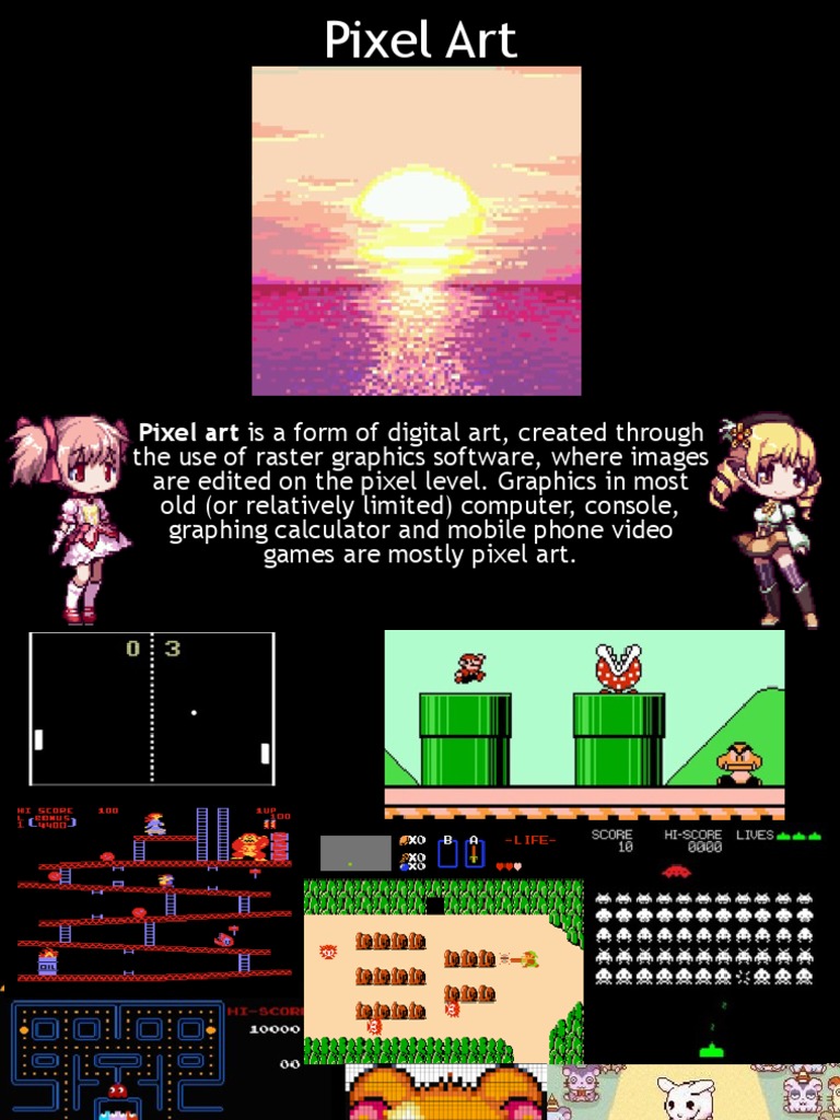 Pixel Art Powerpoint PDF | PDF | Multidimensional Signal Processing ...