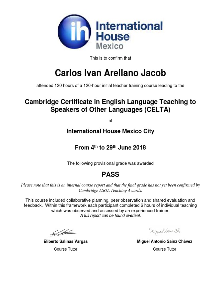 Carlos End-Of-Course Report | PDF | English As A Second Or Foreign ...