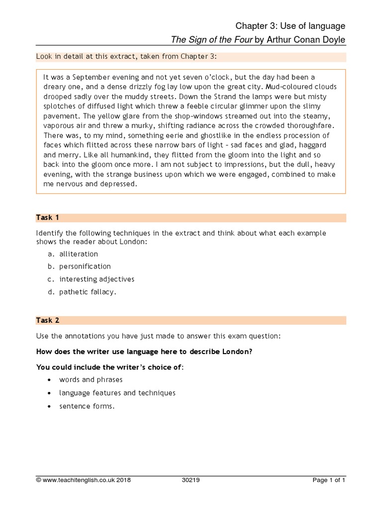 GCSE English Chapter-3-Use-Of-Language | PDF