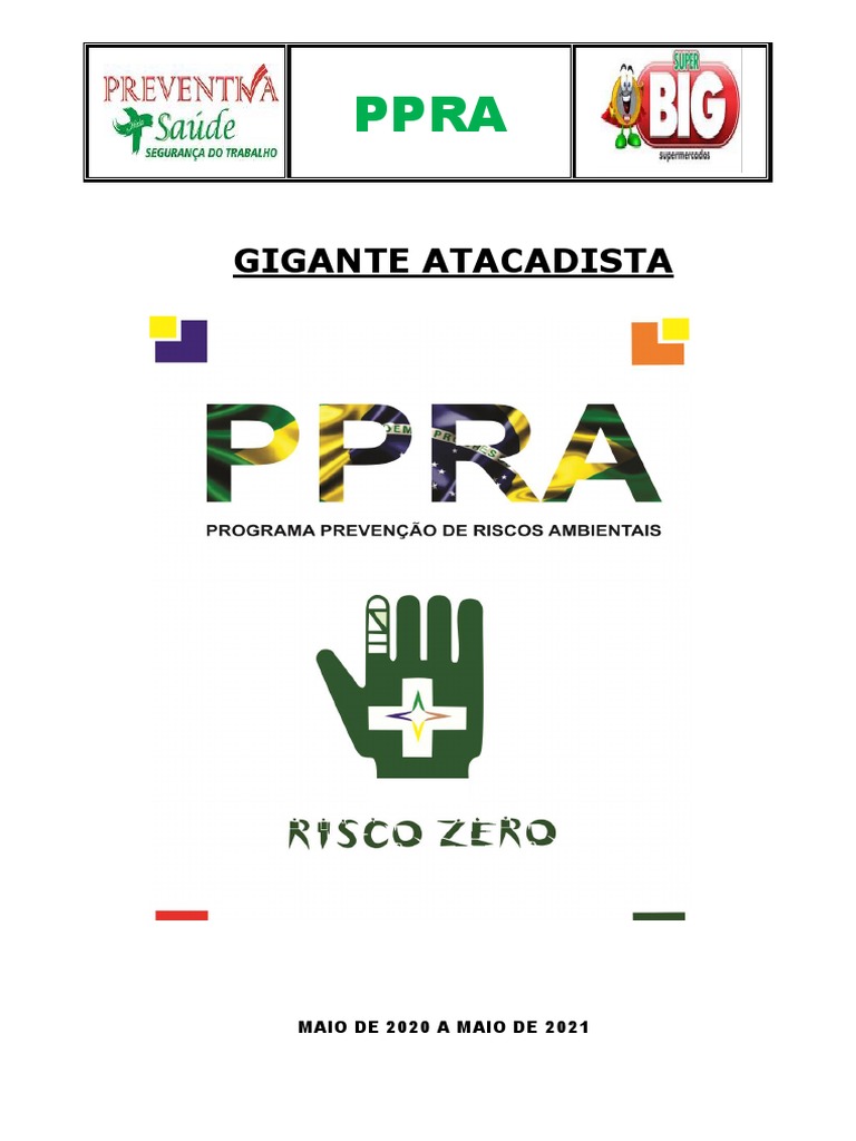 PPRA para Supermercados: Análise de Riscos | PDF | Fatores humanos e ...