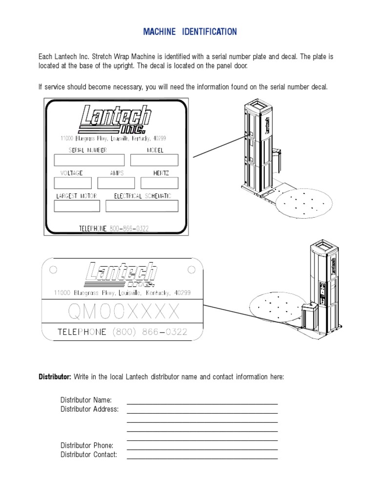 Lantech Q300 Parts Diagram Z.r. Tool Inc.