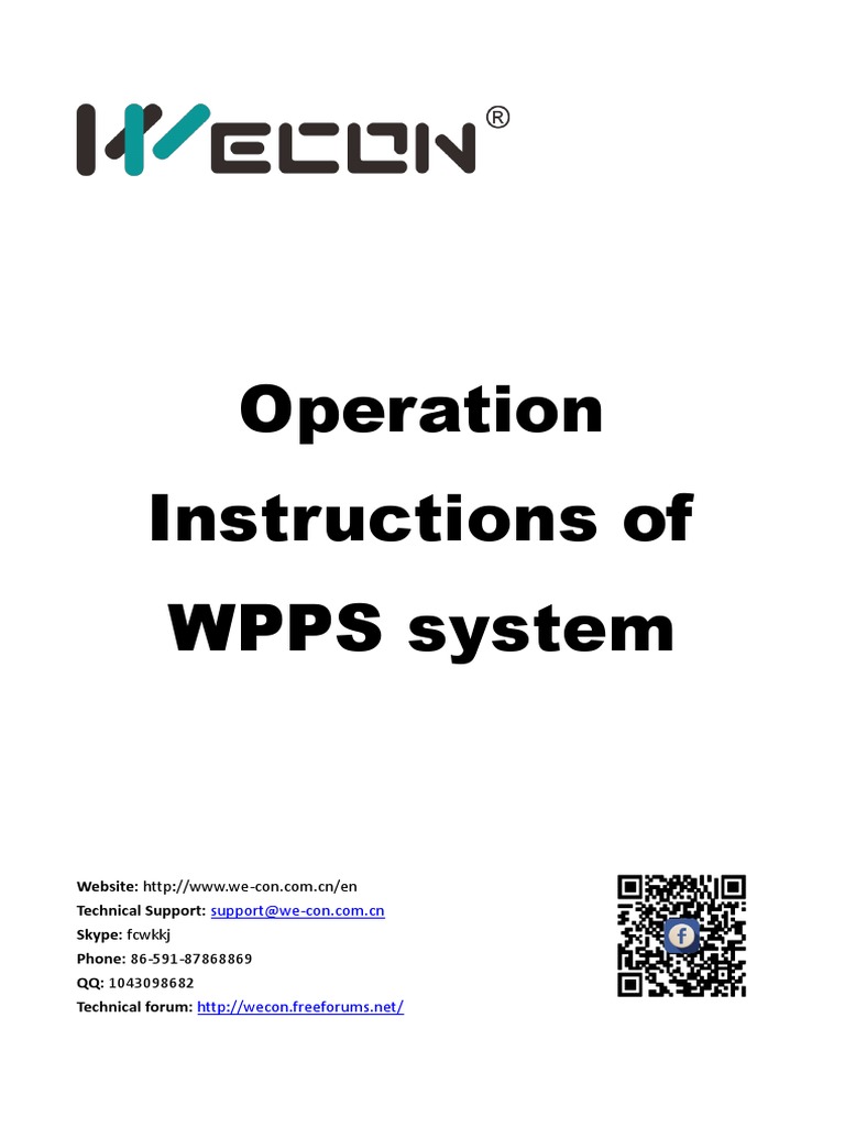 WPPS System Instructions | Download Free PDF | Cartesian Coordinate ...