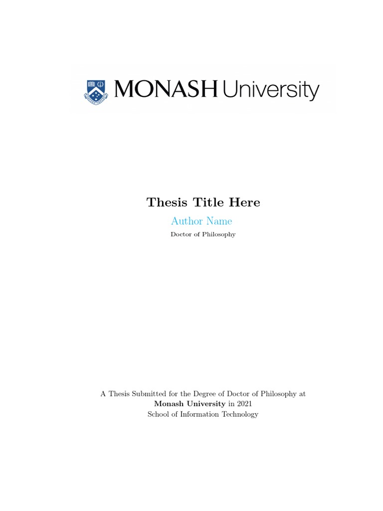 Thesis Title Here: Author Name | PDF | Thesis | Educational Assessment ...
