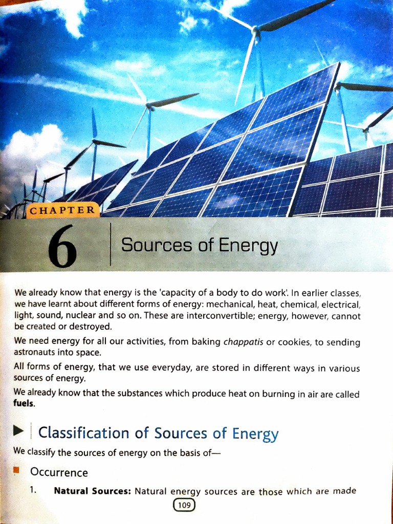 Science - Sources of Energy | PDF | Fuels | Coal