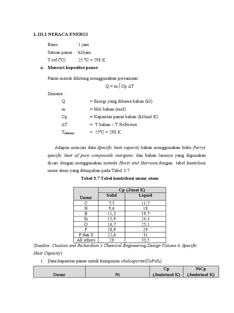 L.III Neraca Energi | PDF
