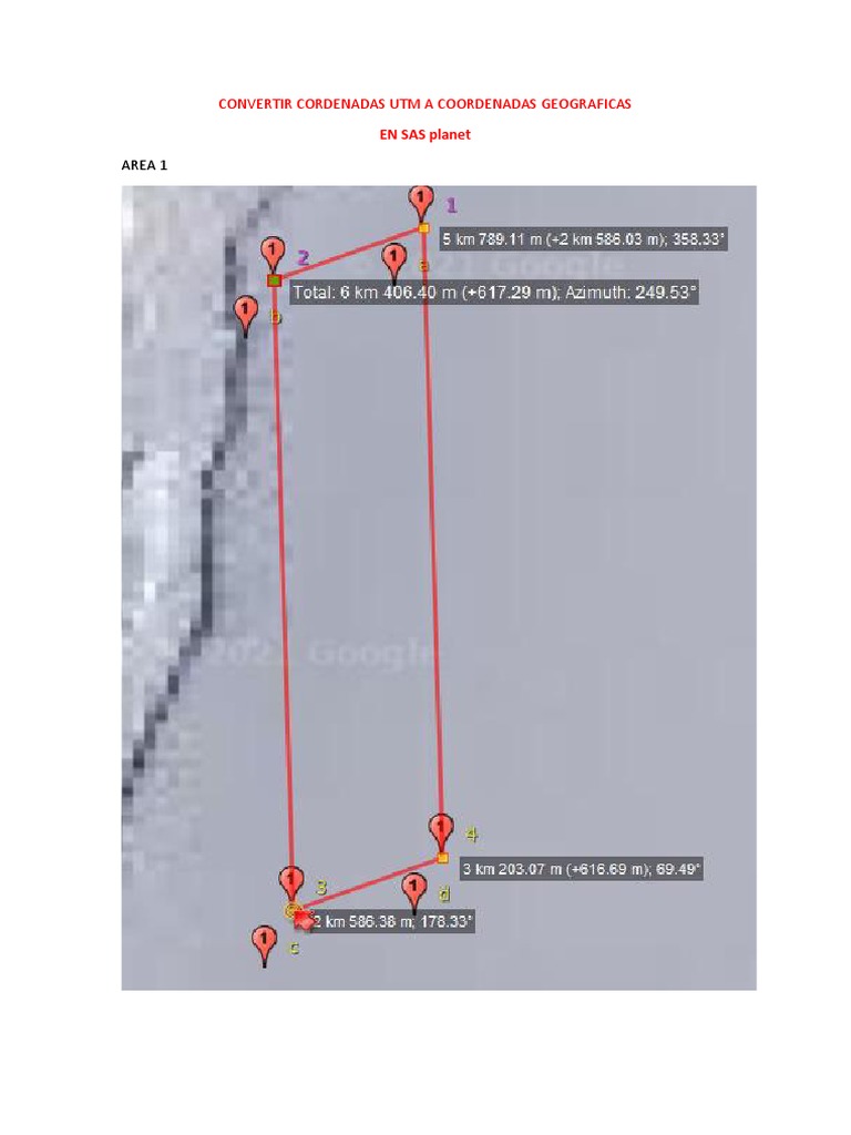 Convertir Cordenadas Utm A Coordenadas Geograficas | PDF | Ciencia y matemáticas
