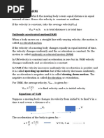 Physics Formulas For Class 9 | PDF
