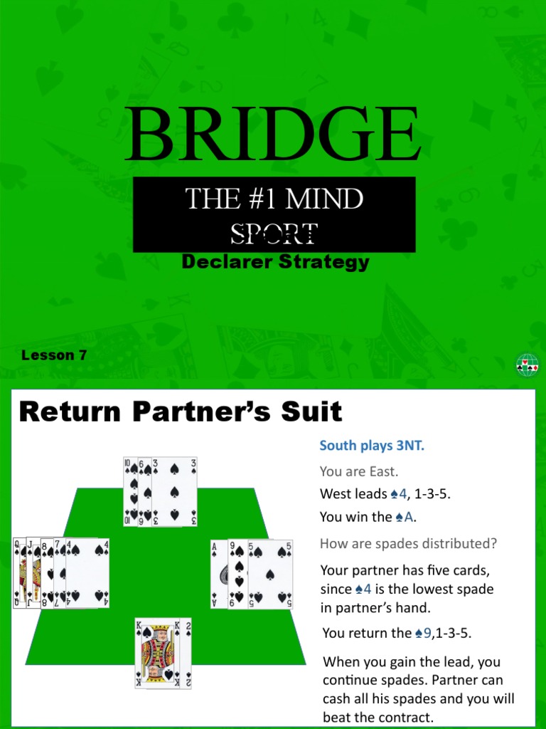 Minibridge 07 - Signals and Declarer Strategy | PDF | Card Games ...