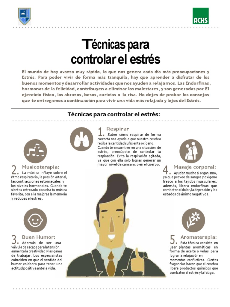 Técnicas para Controlar El Estres | PDF | Estrés (biología) | Respiración