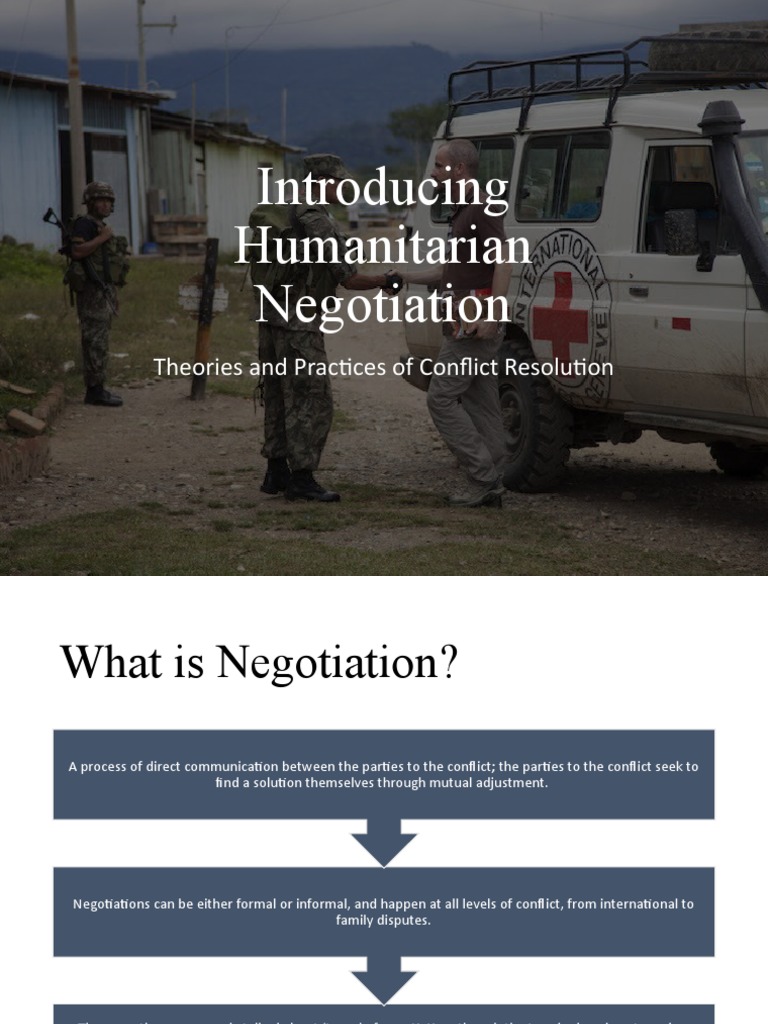 Humanitarian Negotiation 2020 | PDF | Bargaining | Negotiation