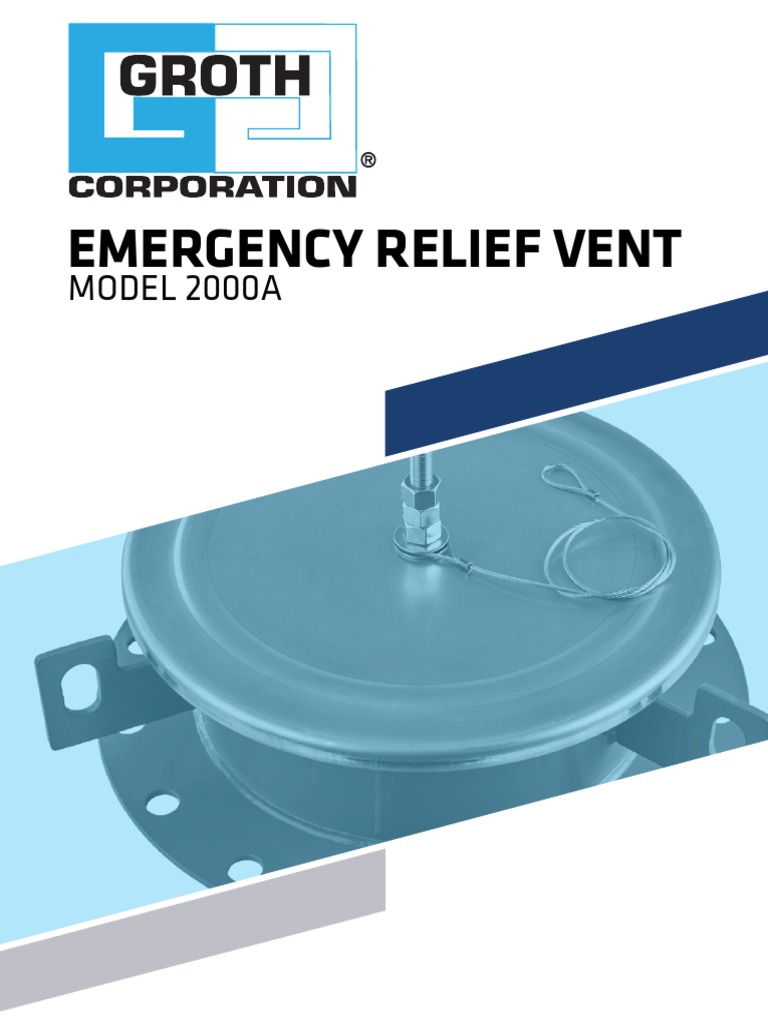 Emergency Relief Vent: MODEL 2000A | PDF | Pressure | Mechanical ...