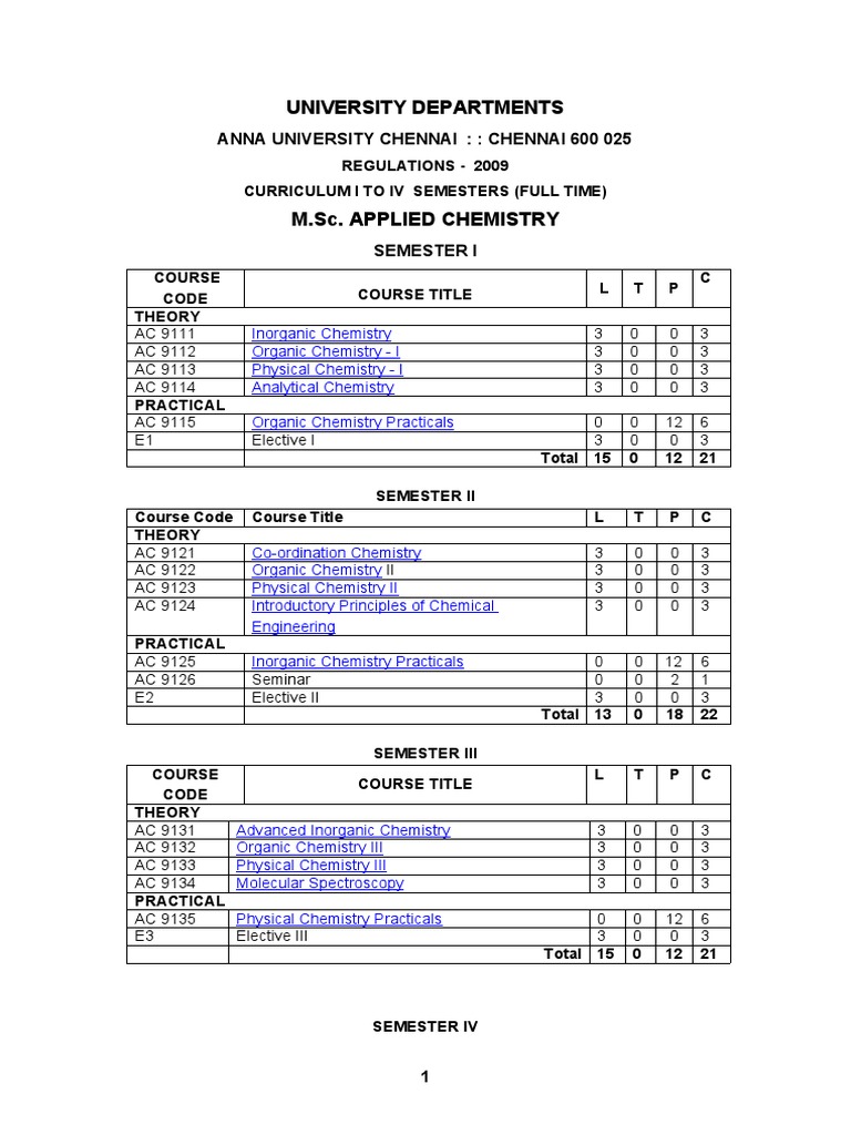MSC Applied Chemistry | PDF | Alkene | Spectroscopy