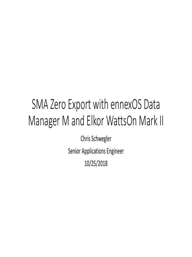 Elkor Meter Setup for SMA Zero Export | PDF | Ip Address | Router ...