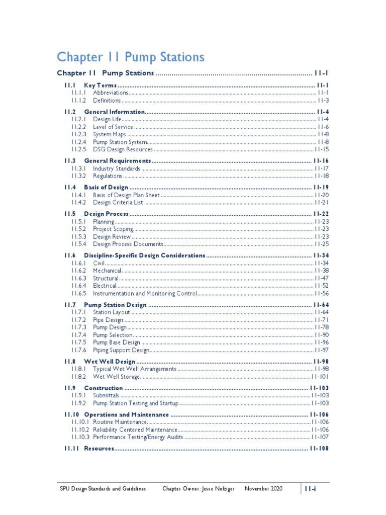 11 Pump Stations Final Redacted | PDF | Pumping Station | Combined Sewer