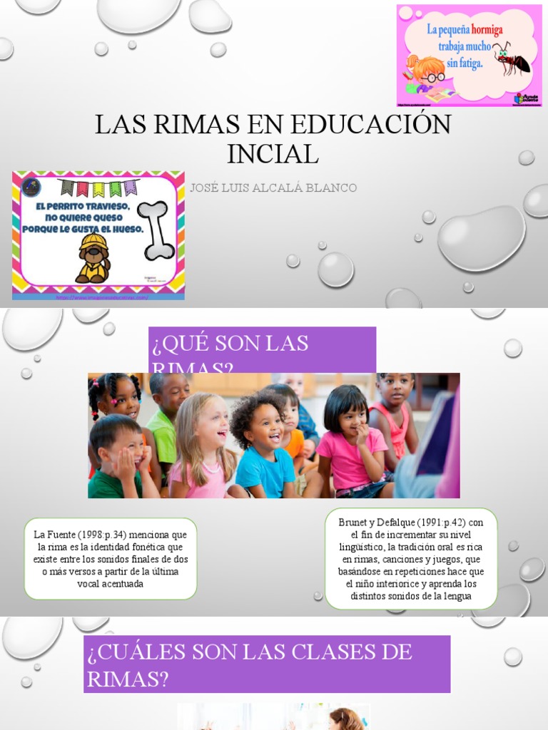 Las Rimas en Educación Incial | PDF | Rima | Lingüística