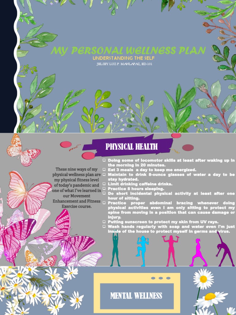 Manlapaz - My Personal Wellness Plan | PDF | Gratitude | Mental Health