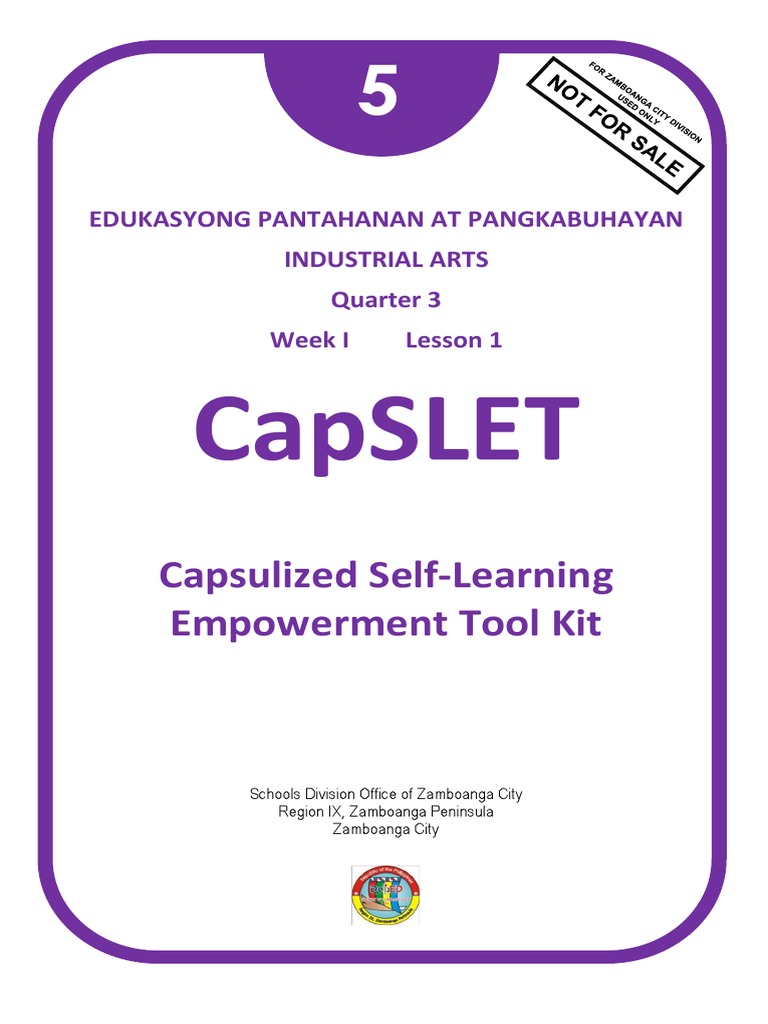 EPP5 Industrial Arts Week 1 Lesson 1 | PDF