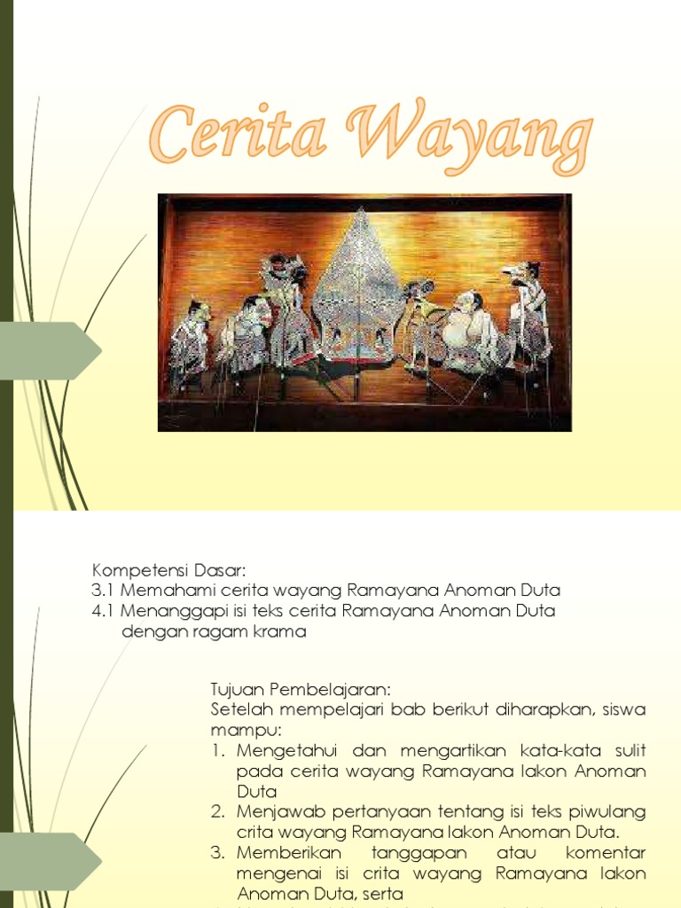Crita Wayang 1 | PDF