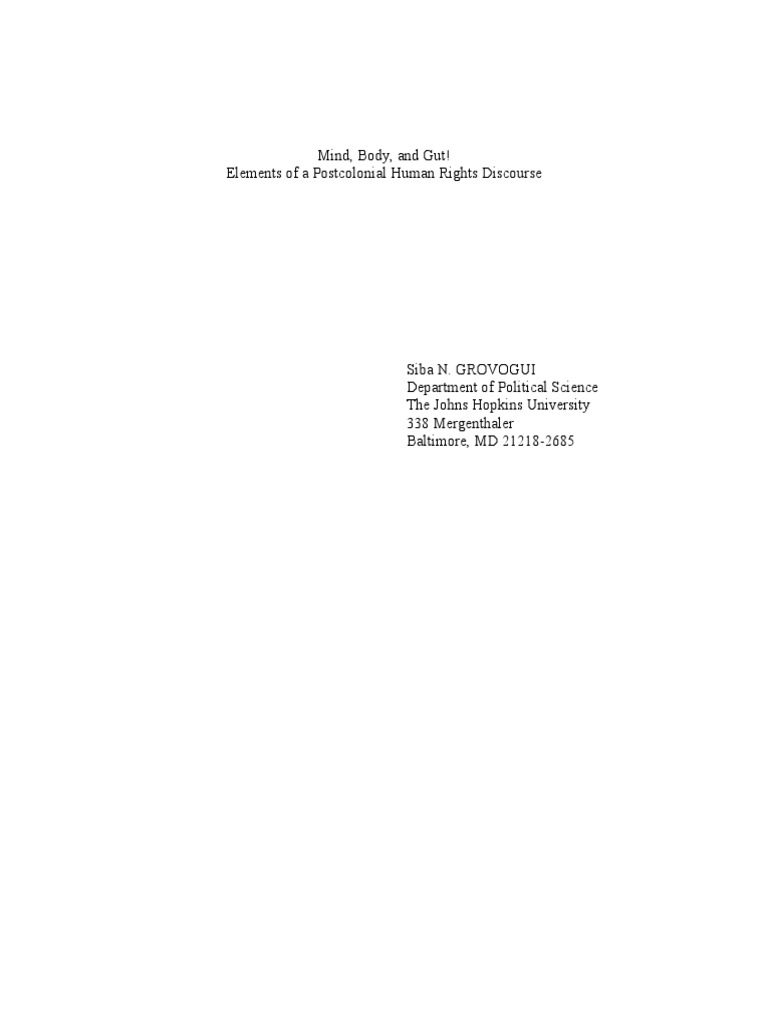 (GROVOGUI, Siba N.) Elements of A Postcolonial Human Rights Discourse ...