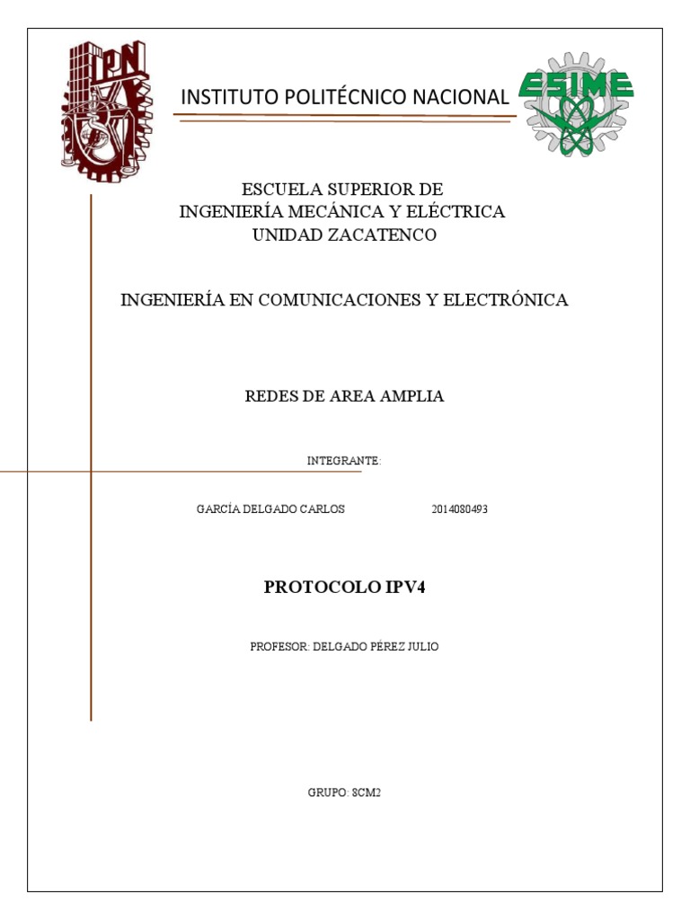Protocolo IPv4: Estructura y Clases | PDF | Dirección IP | Protocolos ...