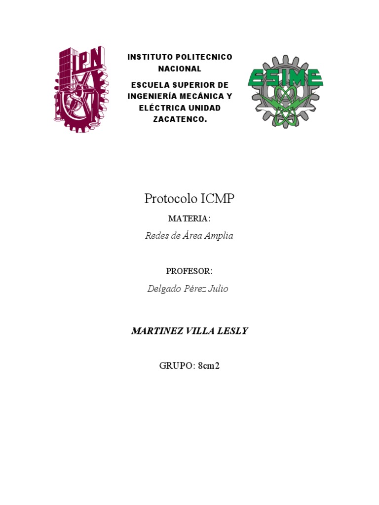 Protocolo ICMP | PDF | Protocolos de internet | Enrutador (Computación)