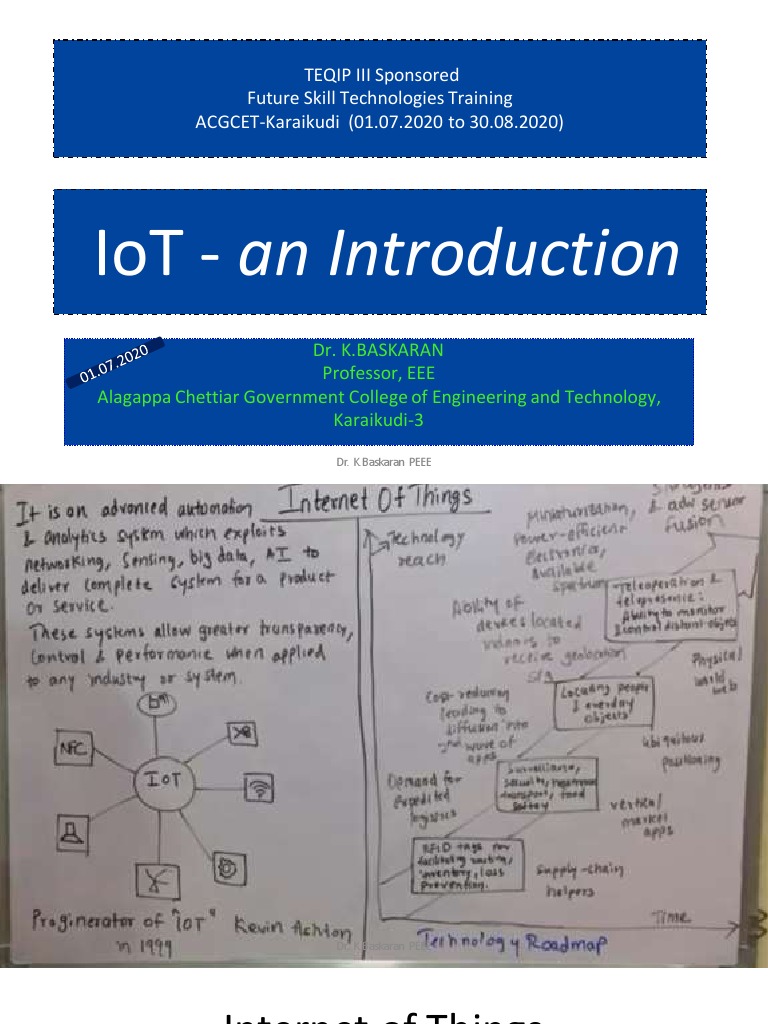ACGCET IoT Training Introduction | PDF | Internet Of Things | Gateway (Telecommunications)