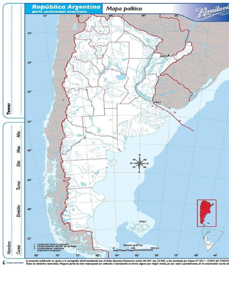 Mapa Argentina para Imprimir | PDF