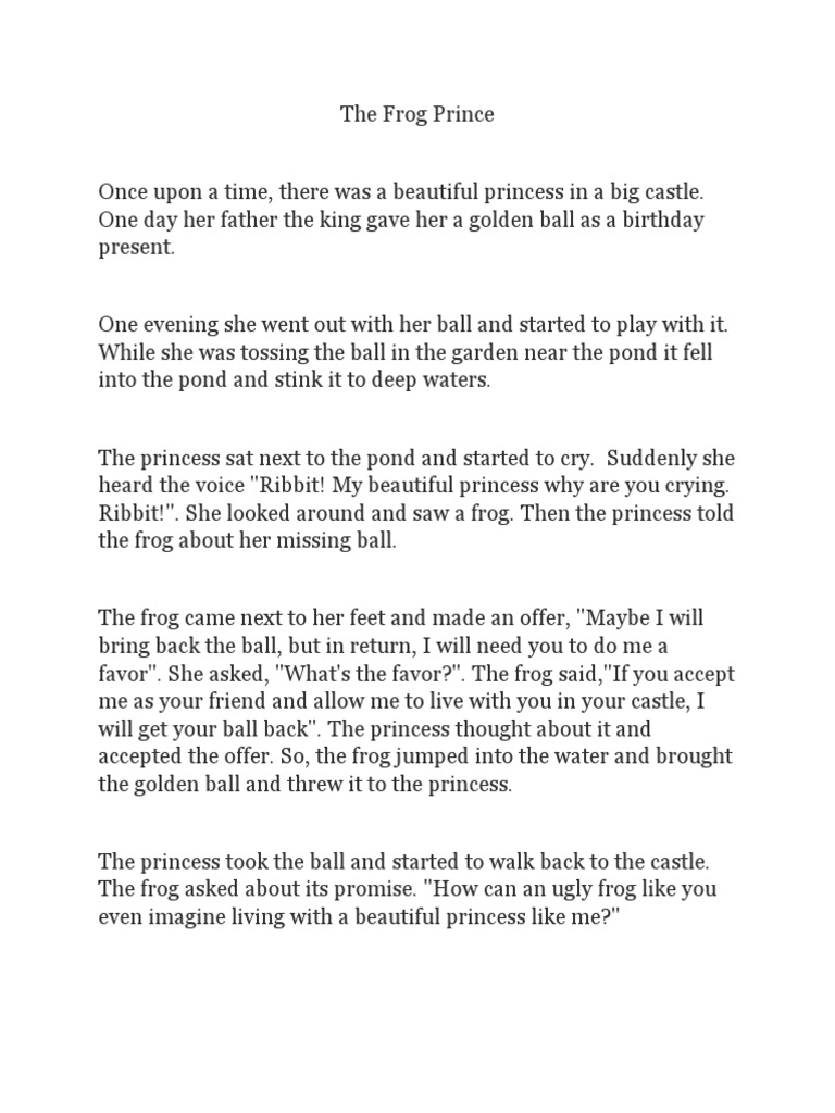 The Frog Prince | PDF