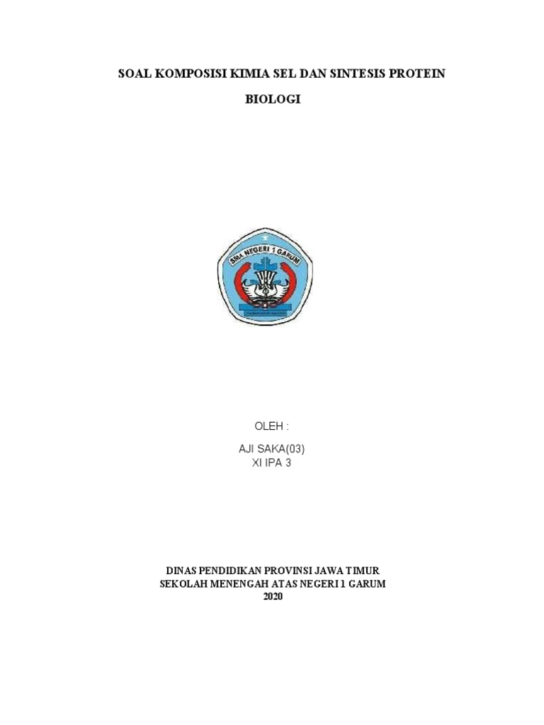 Soal Komponen Kimia Sel | PDF