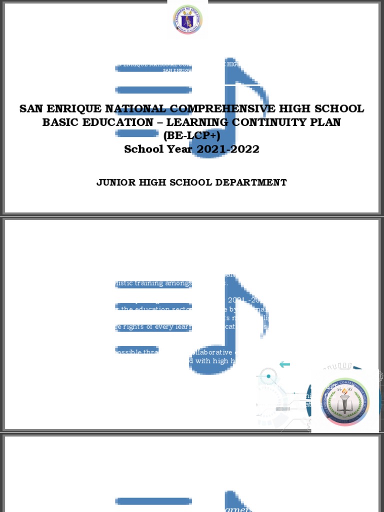 BE-LCP | PDF | Schools | Teachers