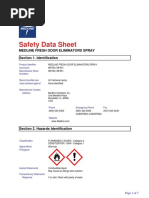Safety Data Sheet: ARDROX 800/3 Aerosol | PDF | Toxicity | Dangerous Goods