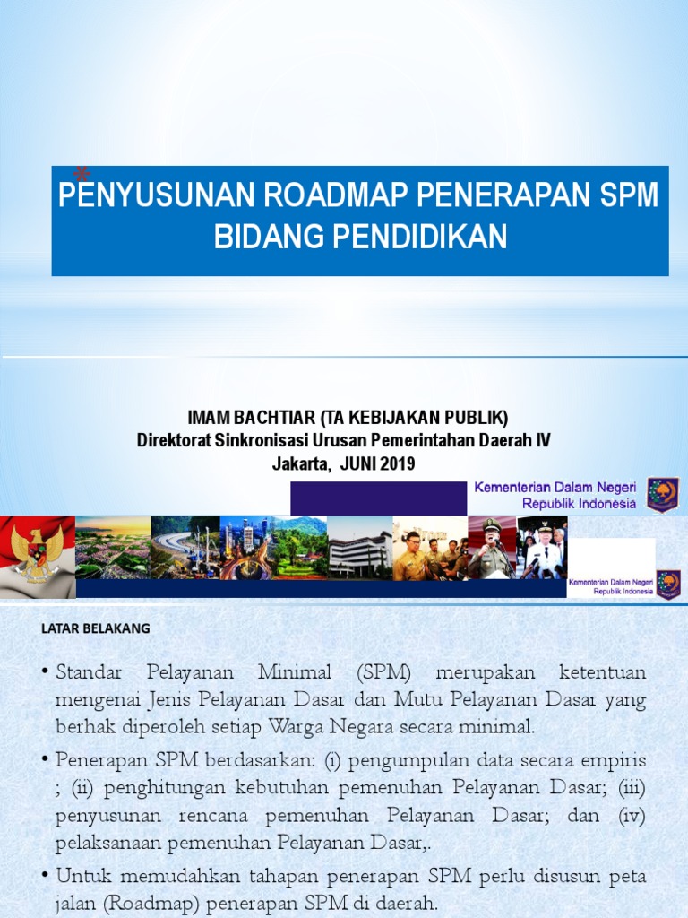 Roadmap Penerapan SPM Pendidikan | PDF