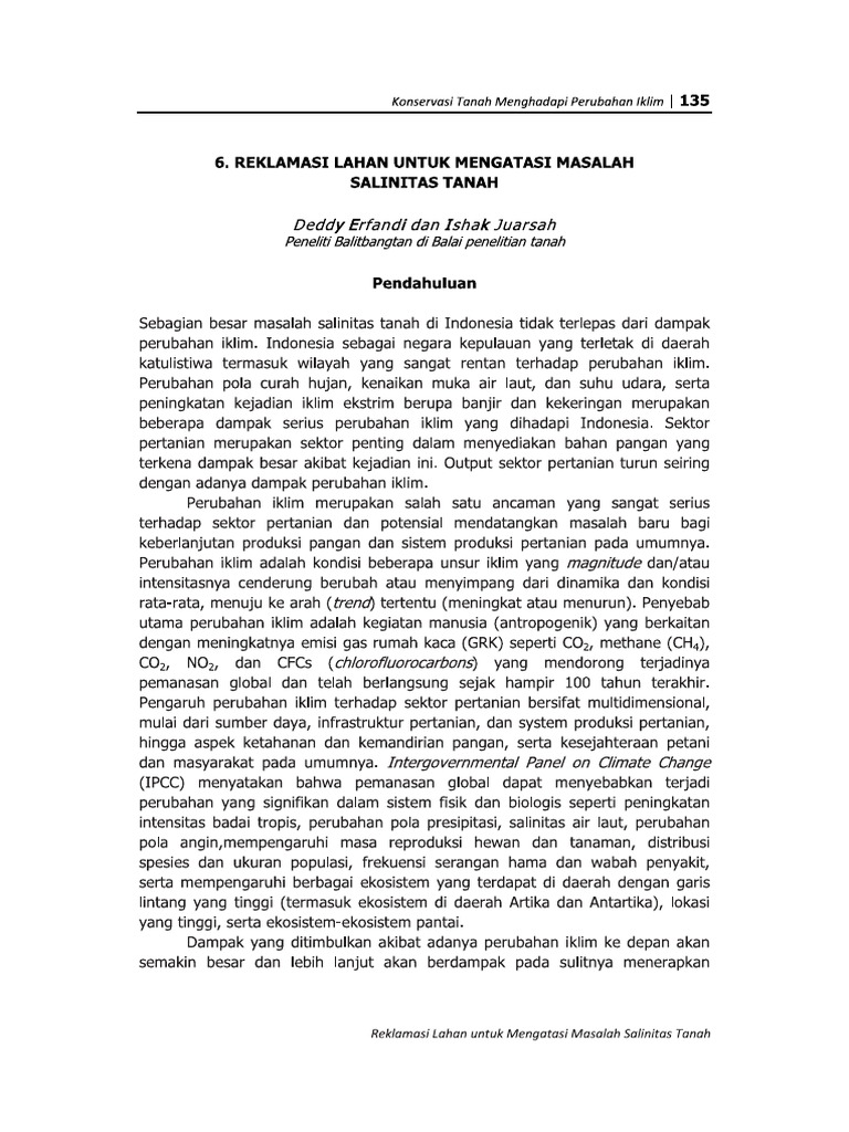 Reklamasi Tanah Salin | PDF