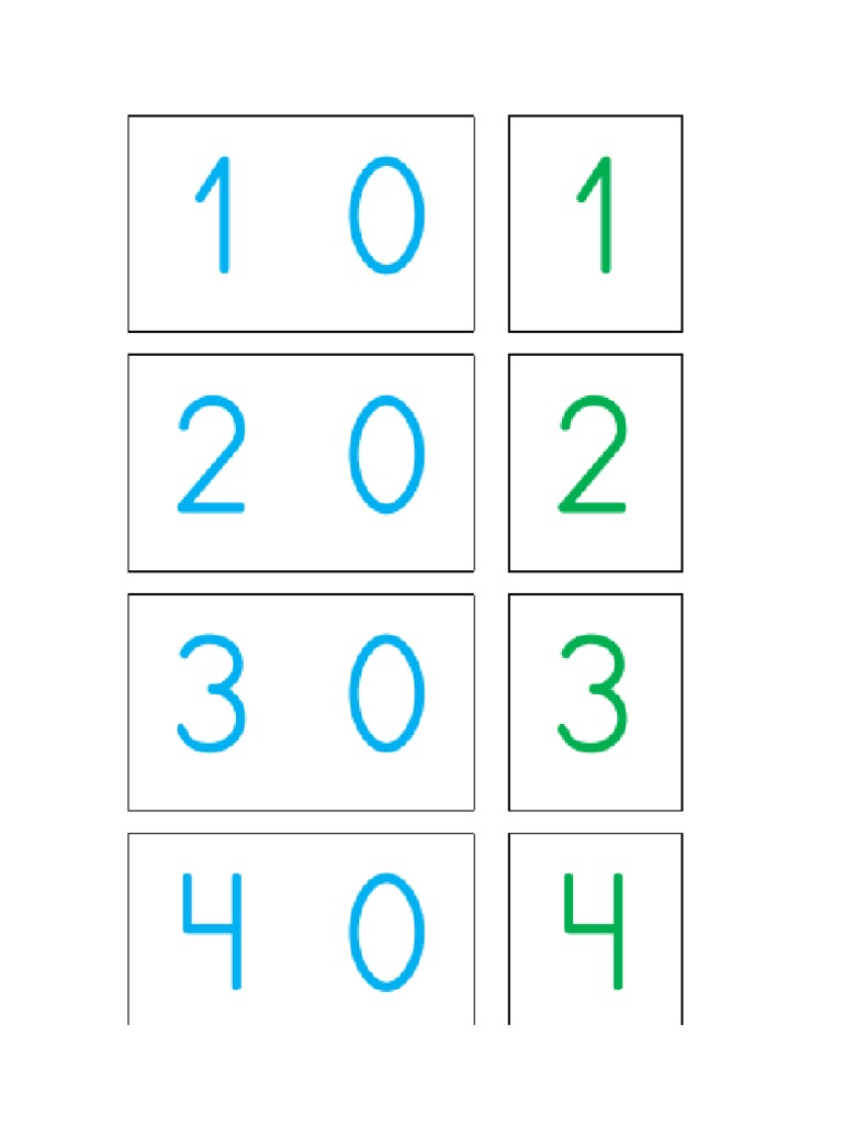 Tarjetas Montessori para Imprimir | PDF