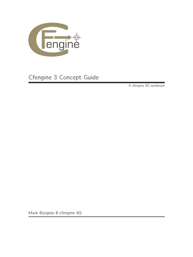Cfengine 3 Concepts Guide | PDF | Wireless Ad Hoc Network | System