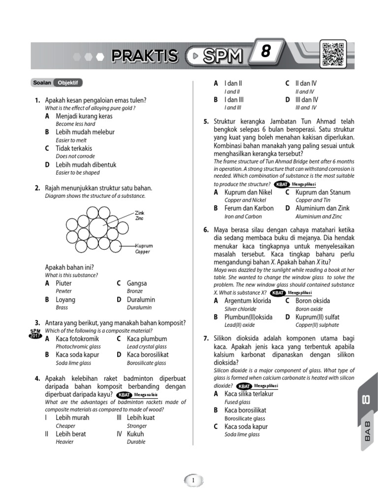 Praktis Kimia Bab 8 T4? | PDF