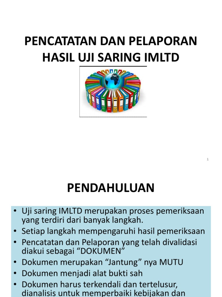 Pencatatan Hasil Uji Saring IMLTD | PDF