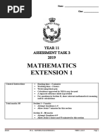 Mathematics Advanced Extension 1 and Extension 2 Reference Sheet PDF ...