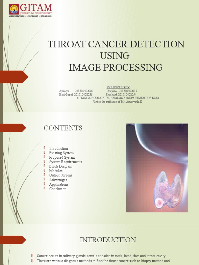 Detection and Classification of Throat Cancer Using Image Processing ...