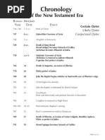 New Testament Era Timeline (A.D. 51-80) | PDF | Vespasian | Titus