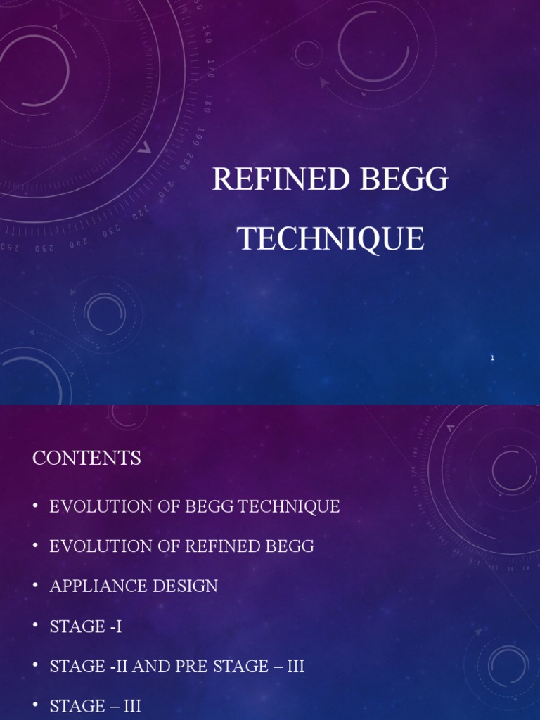 Refined Begg Technique | PDF | Tooth | Dental Anatomy