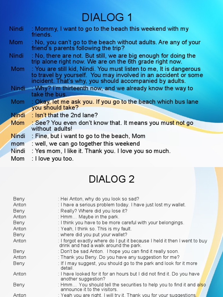 Dialog | PDF
