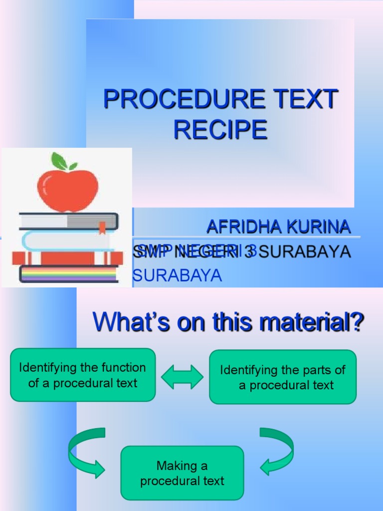 Creating Healthy Classroom Snacks: A Step-by-Step Procedural Text | PDF ...
