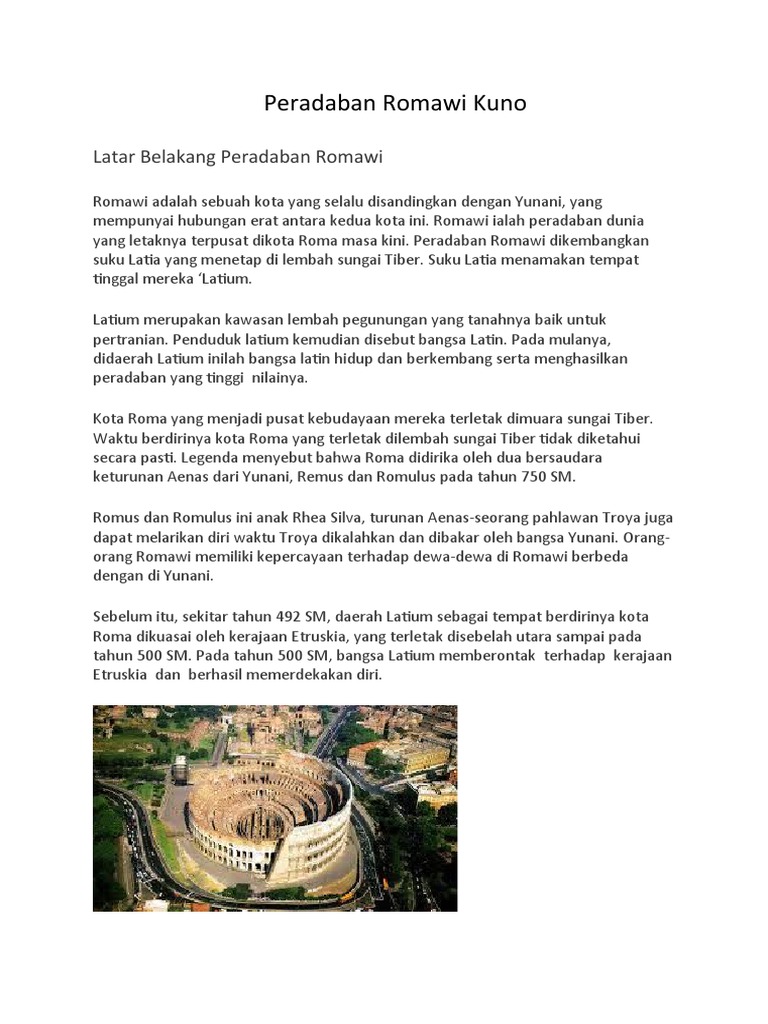Peradaban Romawi Kuno | PDF
