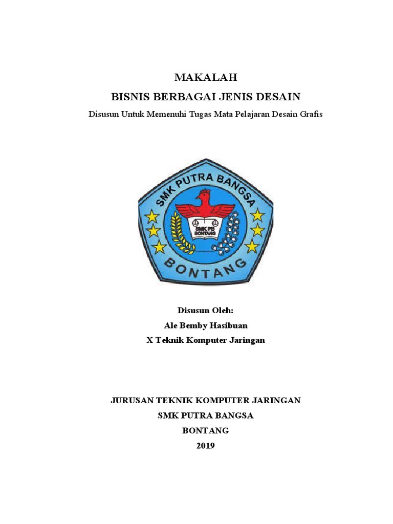 COVER KP DASI DAPUS Desain Grafis | PDF | Seni