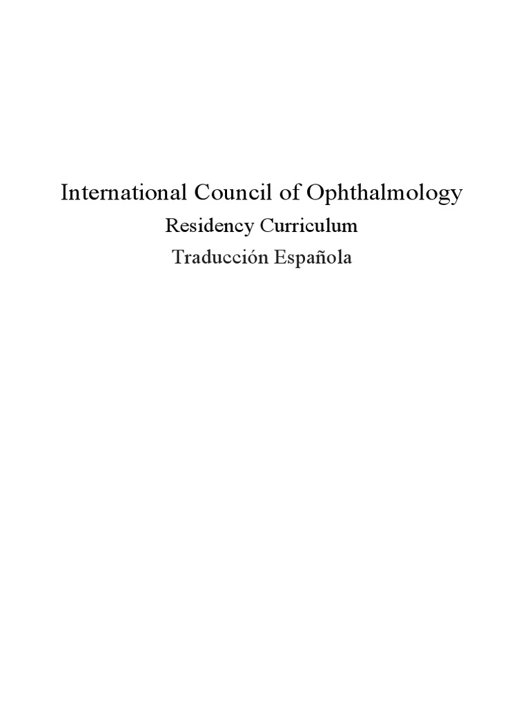 Residencia de Oftalmologia Ico | PDF | Catarata | Óptica
